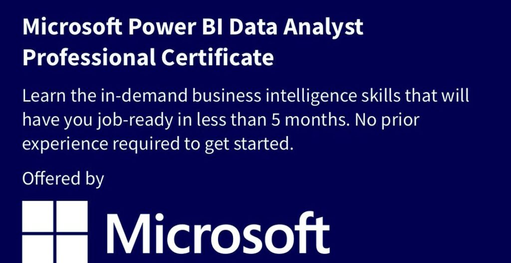 Microsoft Power BI Data Analyst Professional Certificate – وظائف مصر ...